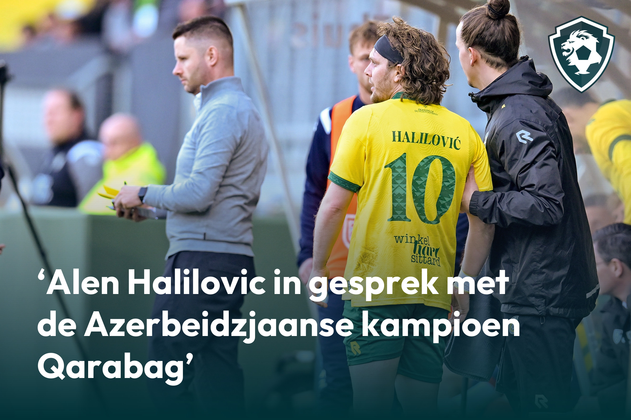 Alen Halilovic in gesprek met de Azerbeidzjaanse kampioen Qarabag ...